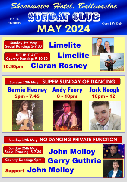 Sunday Club Dancing Update | Shearwater Hotel